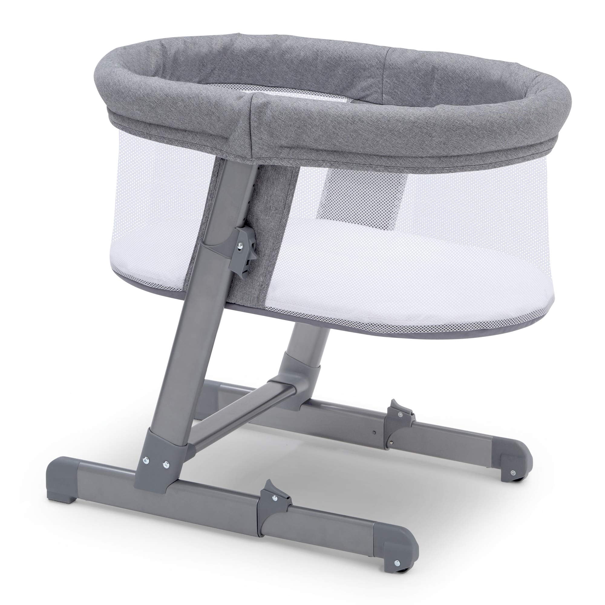 Simmons Kids Oval City Sleeper Bedside Bassinet - Adjustable Height ...