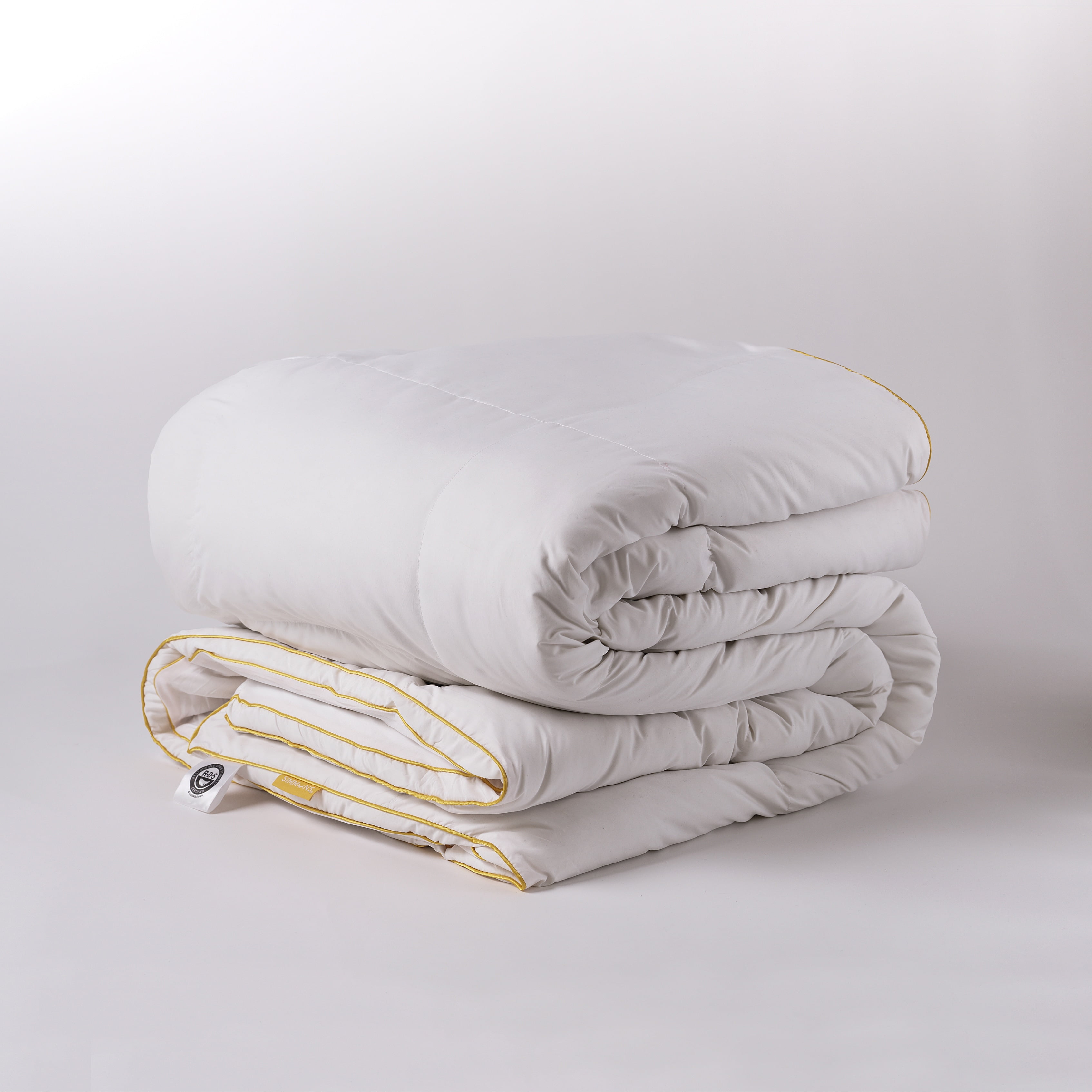 Simmons Prime Feather Fiber Fill Feather Bed - White 54"x75" - Walmart.com