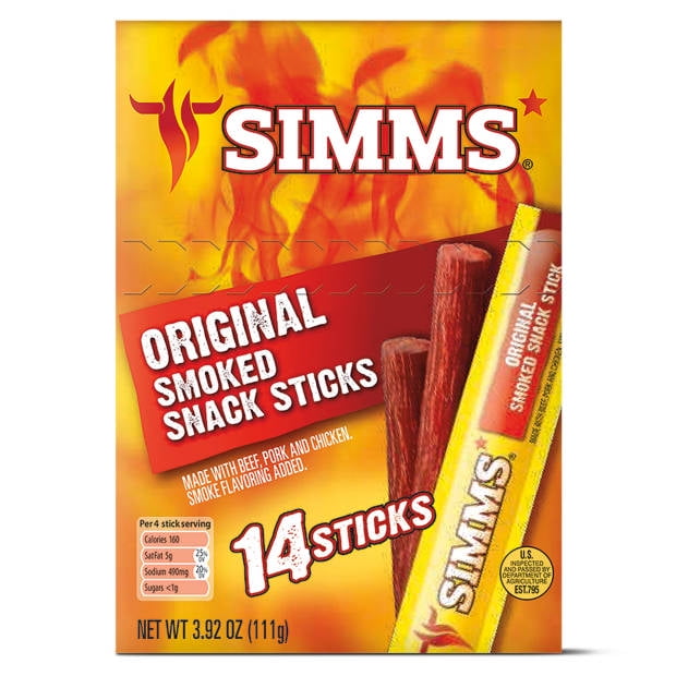 Simms Original Smoked Snack Sticks, 14 count - Walmart.com