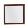 BenJara Simo Dresser Vanity Mirror, 40 Inch Dark Cherry Brown Solid ...