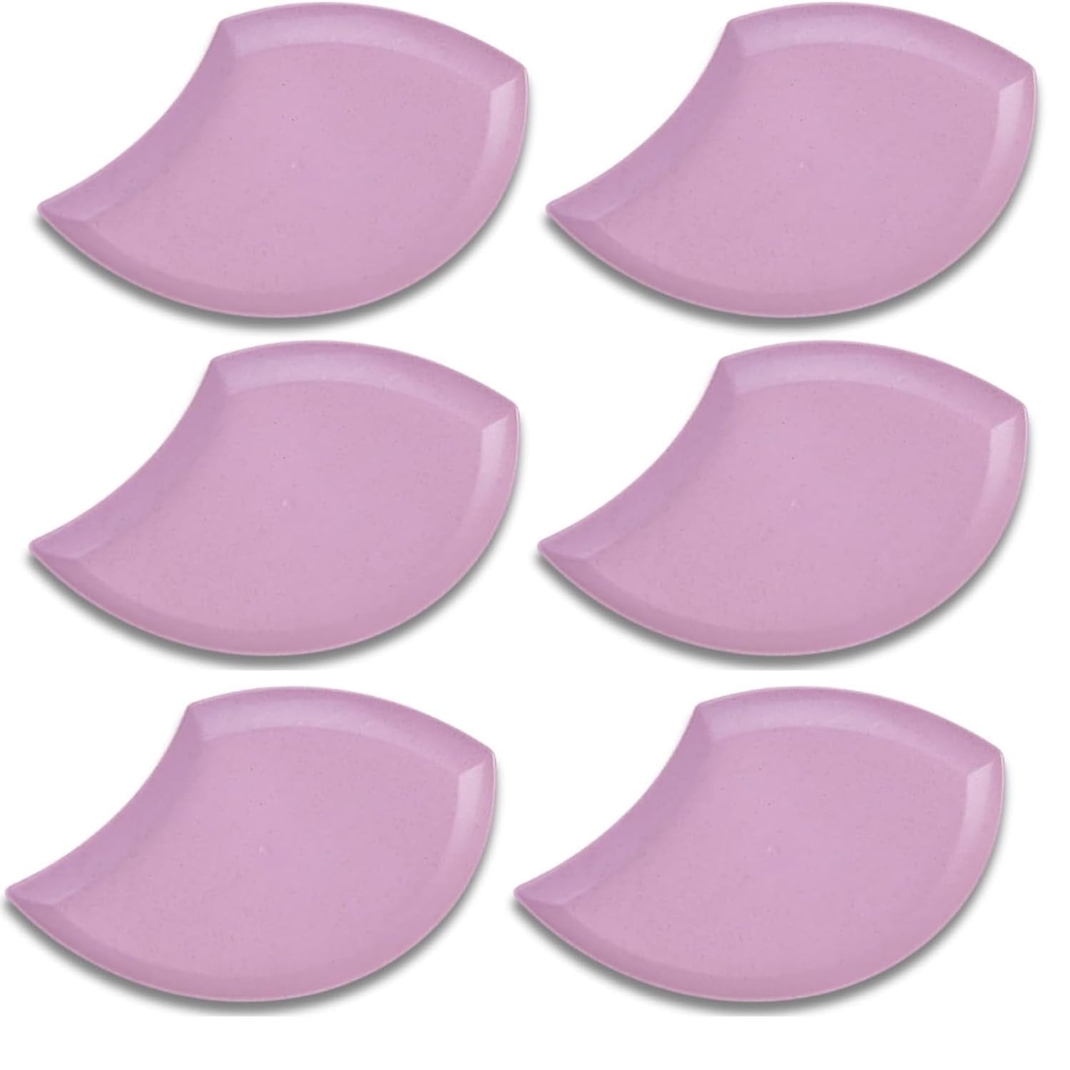 Simois Wheat Straw Small Tableware Plates Pastel PetalShaped Design ...