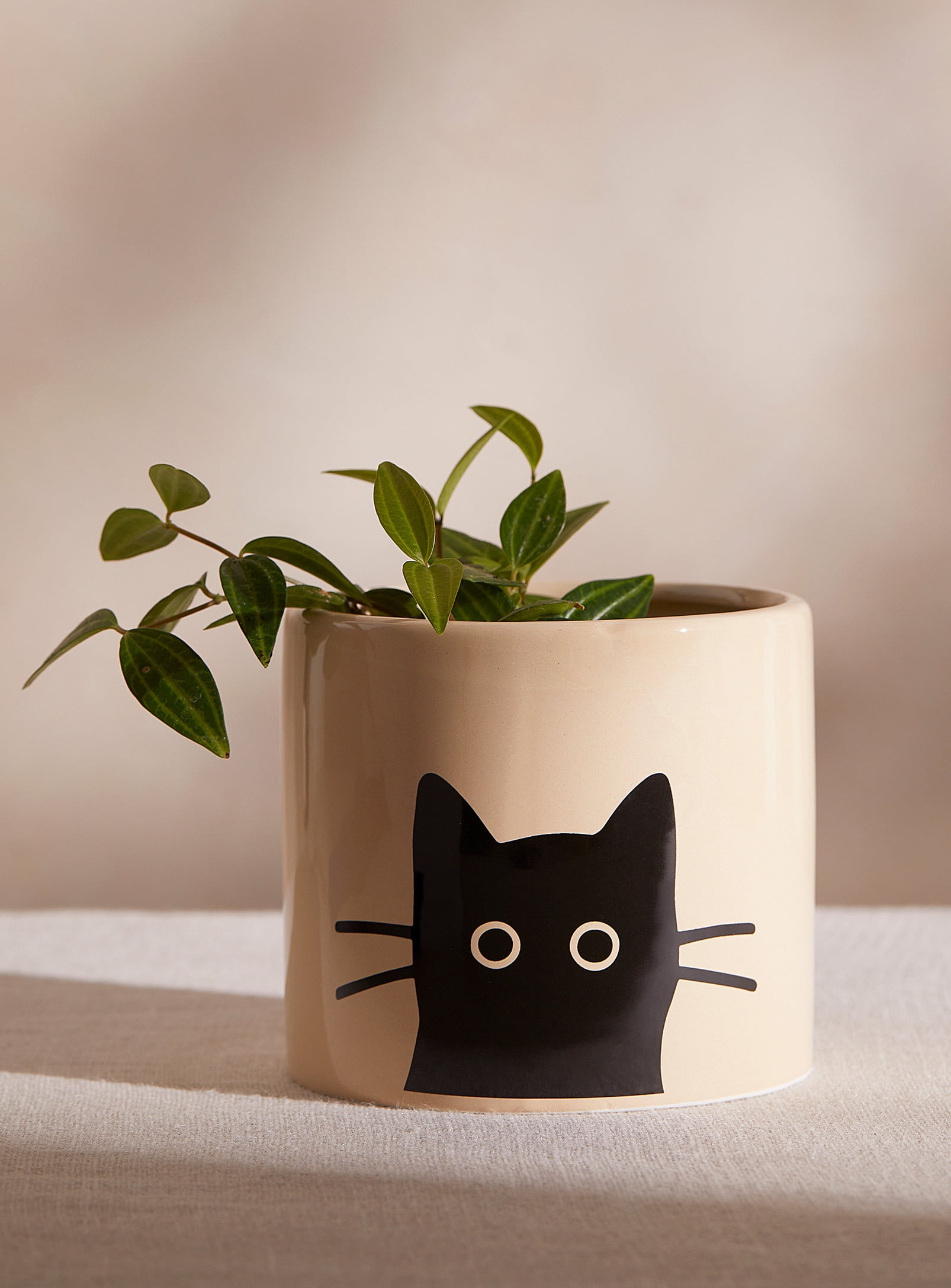 Simon Black Cat Planter Pot - Walmart.com