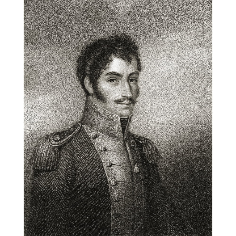 Simon Bolivar Aka The Liberator 1783-1830. Venezuelen Soldier And ...
