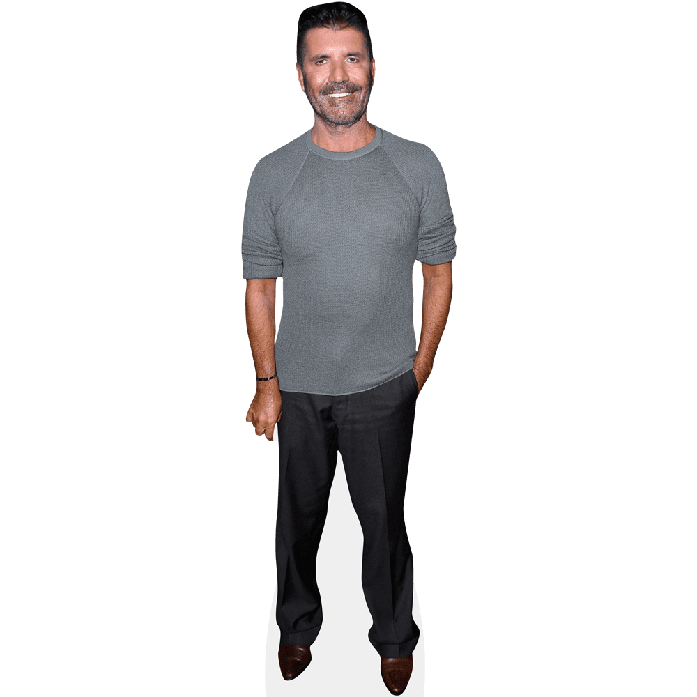 Simon Cowell (Grey Top) Mini Cardboard Cutout Standee - Walmart.com