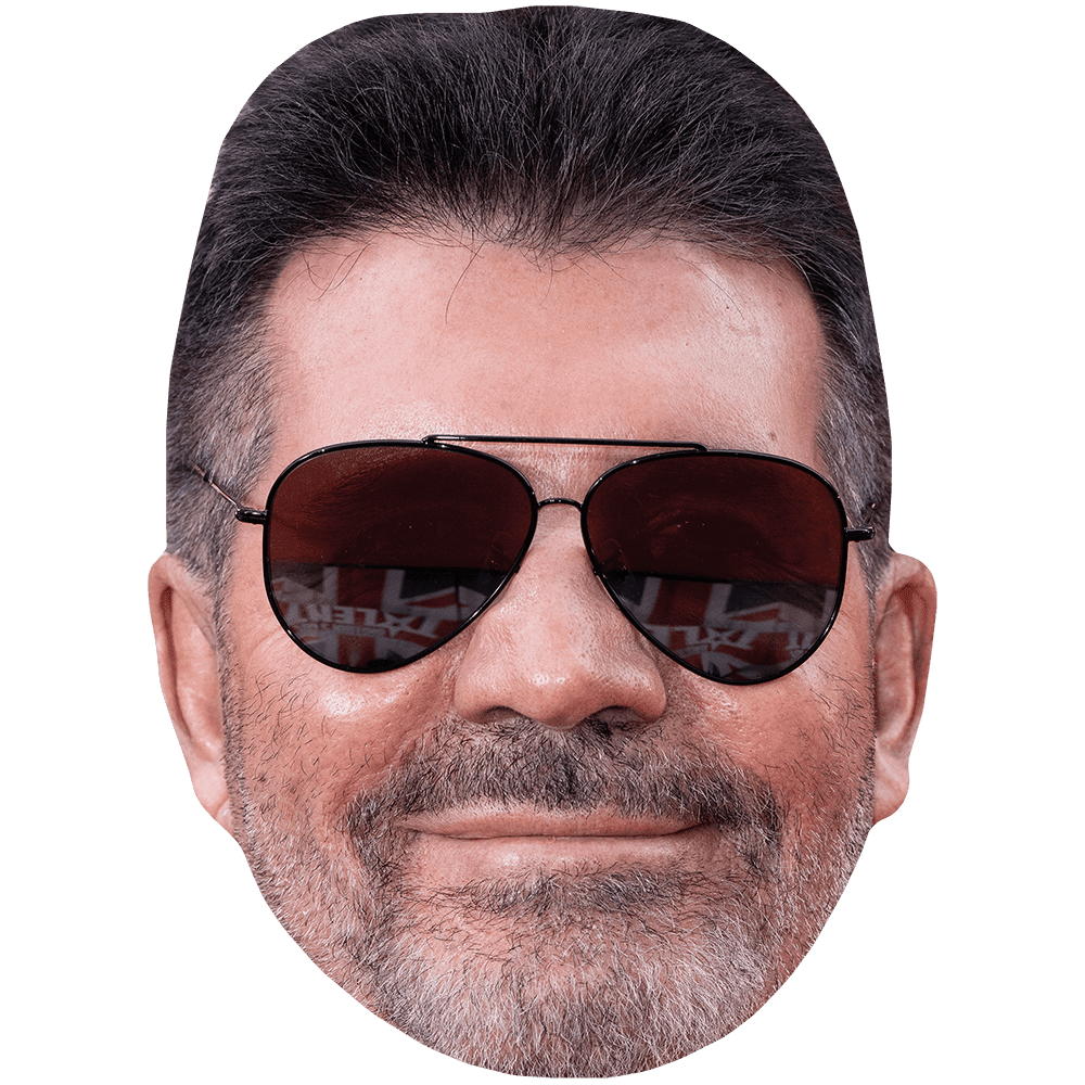 Simon Cowell (Sunglasses) Big Head. Larger than life mask. - Walmart ...