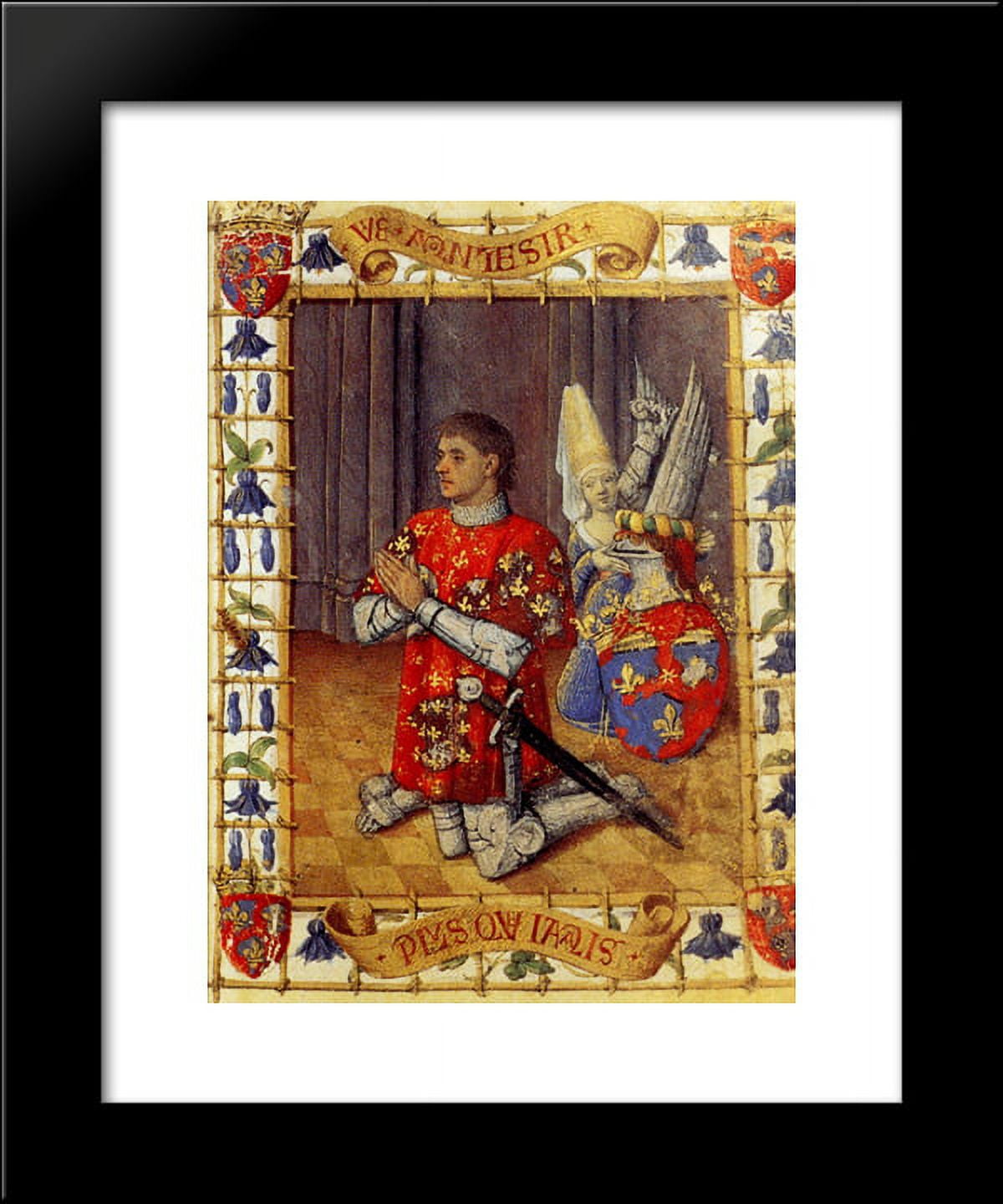 Simon De Varie Kneeling In Prayer 20x24 Framed Art Print by Jean ...