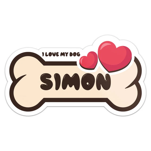Simon Dog Sticker Phone Decal Water Bottle Stickers Car Decals, Laptop ...