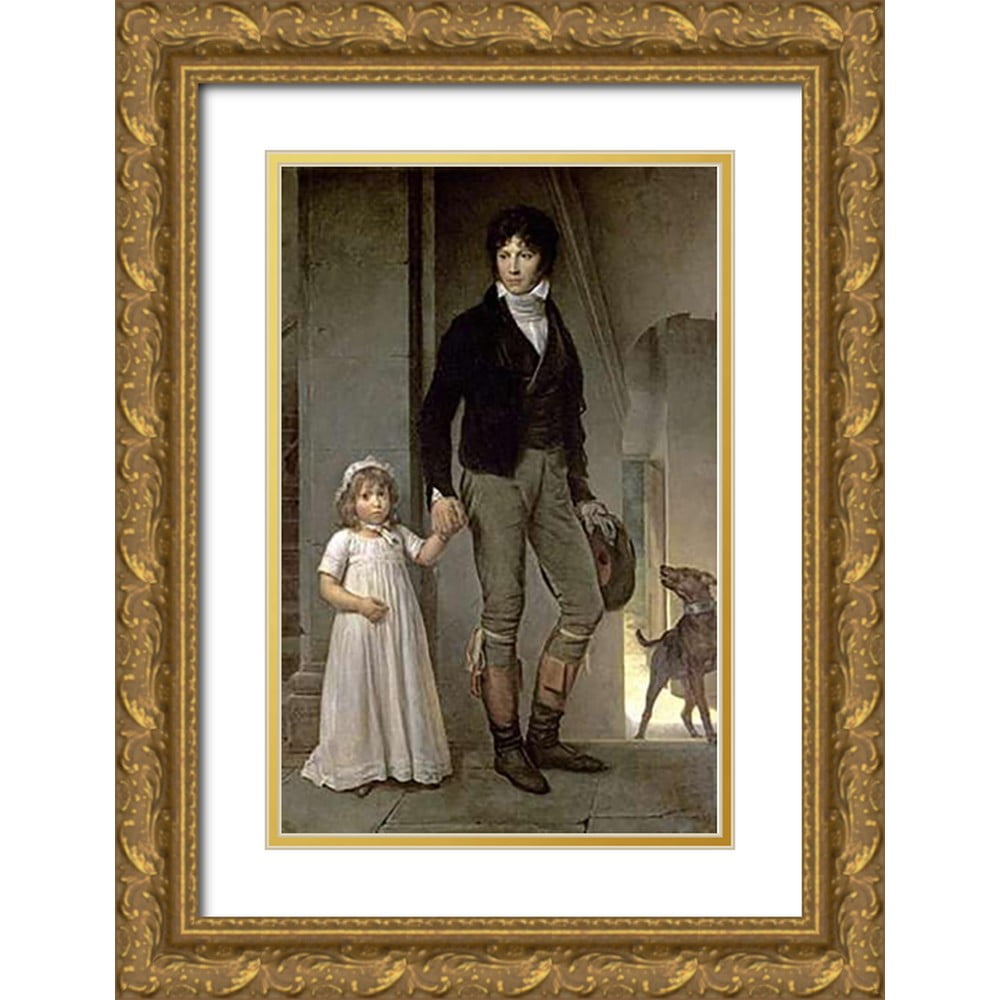 Simon, Francois Pascal 22x32 Gold Ornate Wood Framed with Double ...