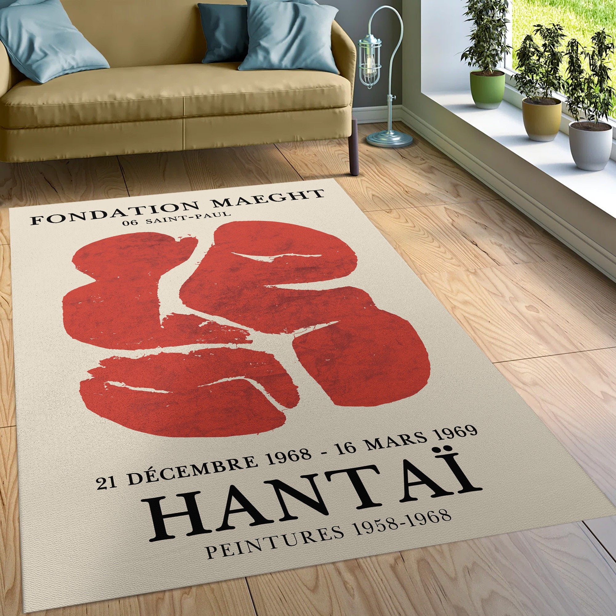 Simon Hantai Galerie Maeght Exhibition Poster Abstract Minimalism ...