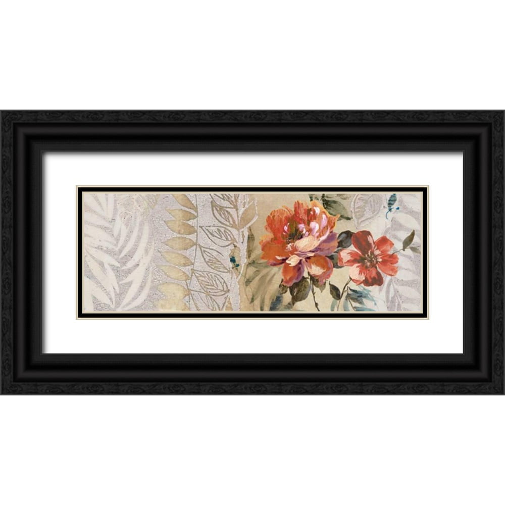 Simon, Helene 24x11 Black Ornate Wood Framed with Double Matting Museum ...