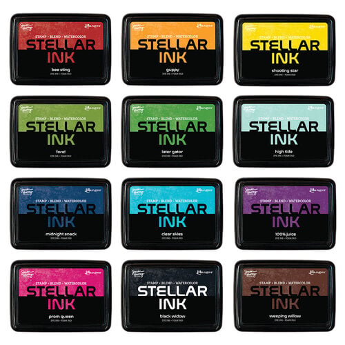 Simon Hurley create. Stellar Foam Dye Ink Pad 12pc Assorted Colors ...