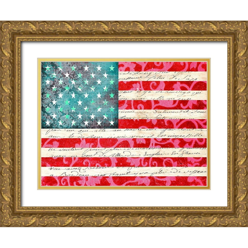 Simon, Pat 32x25 Gold Ornate Wood Framed with Double Matting Museum Art ...