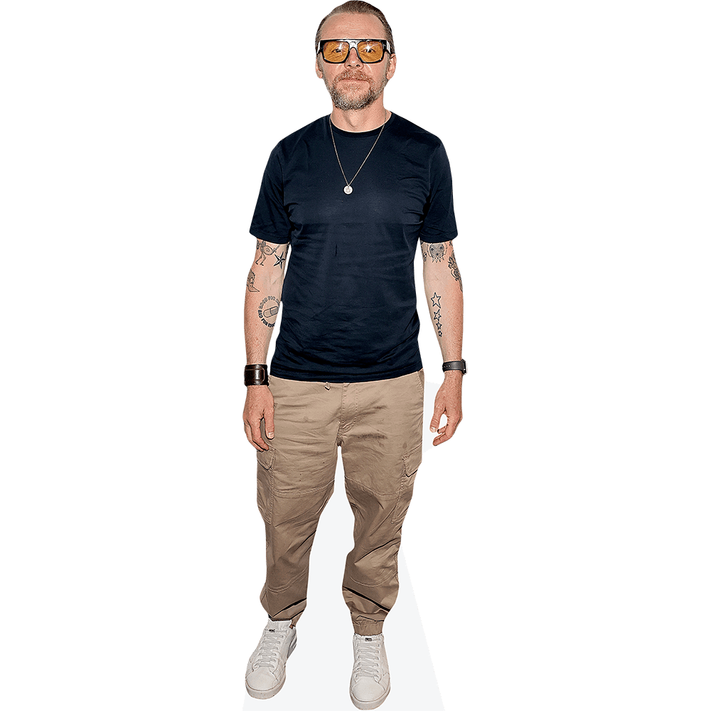 Simon Pegg Casual Lifesize Cardboard Cutout Standee
