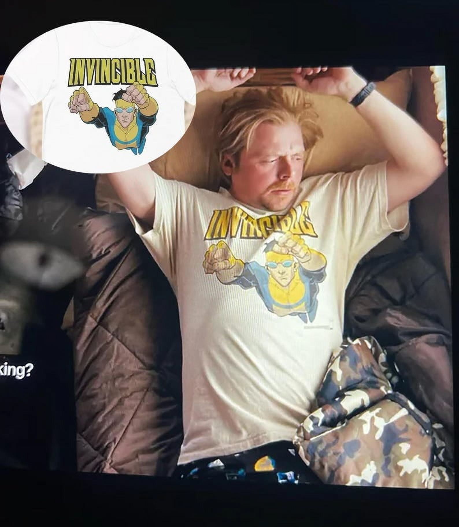 Simon Pegg Invincible Shirt, Invincible Mark Unisex Shirt, Superhero, Comic Book Fan Gift For ...