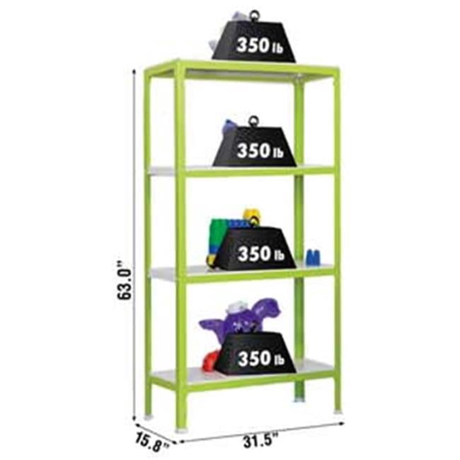 Simon Rack 4-400 VI Metal Homeclick Color Mini 4 Shelf Kit - White ...
