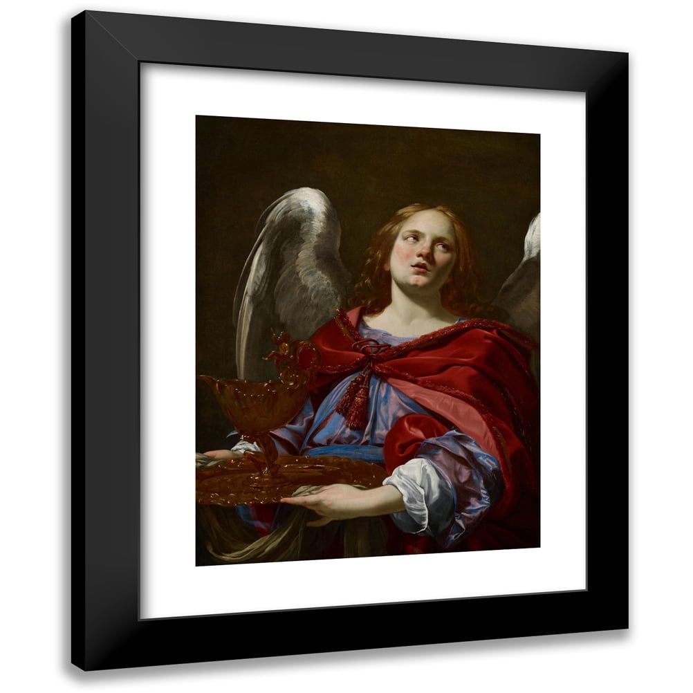 Simon Vouet 12x14 Black Modern Framed Museum Art Print Titled - Angels ...