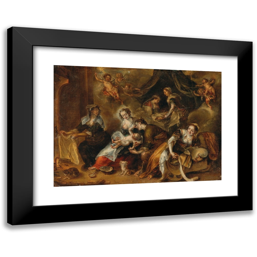 Simon de Vos 14x11 Black Modern Framed Museum Art Print Titled - The ...