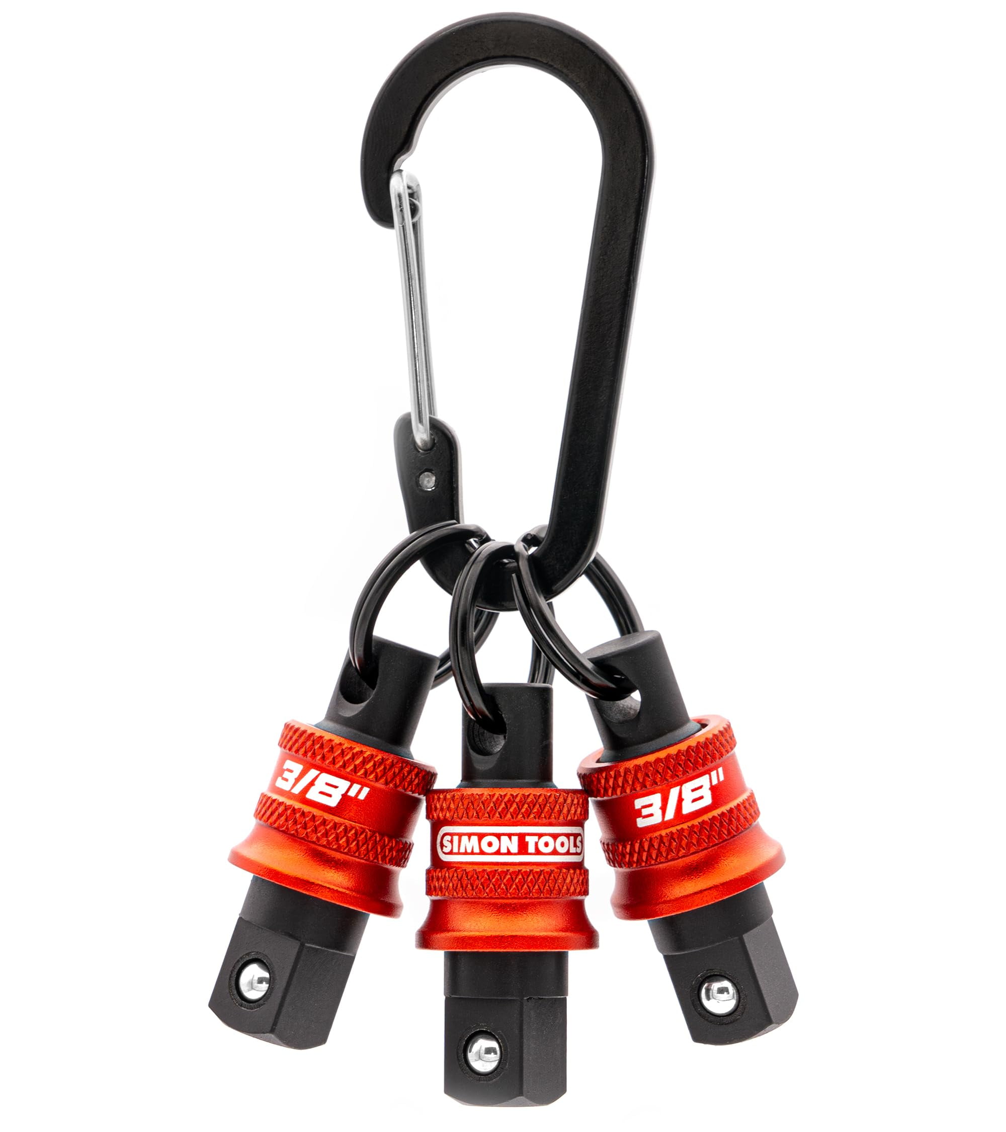Simon tools Socket Holder Keychain 3pc - 3/8 Socket with Quick Release ...
