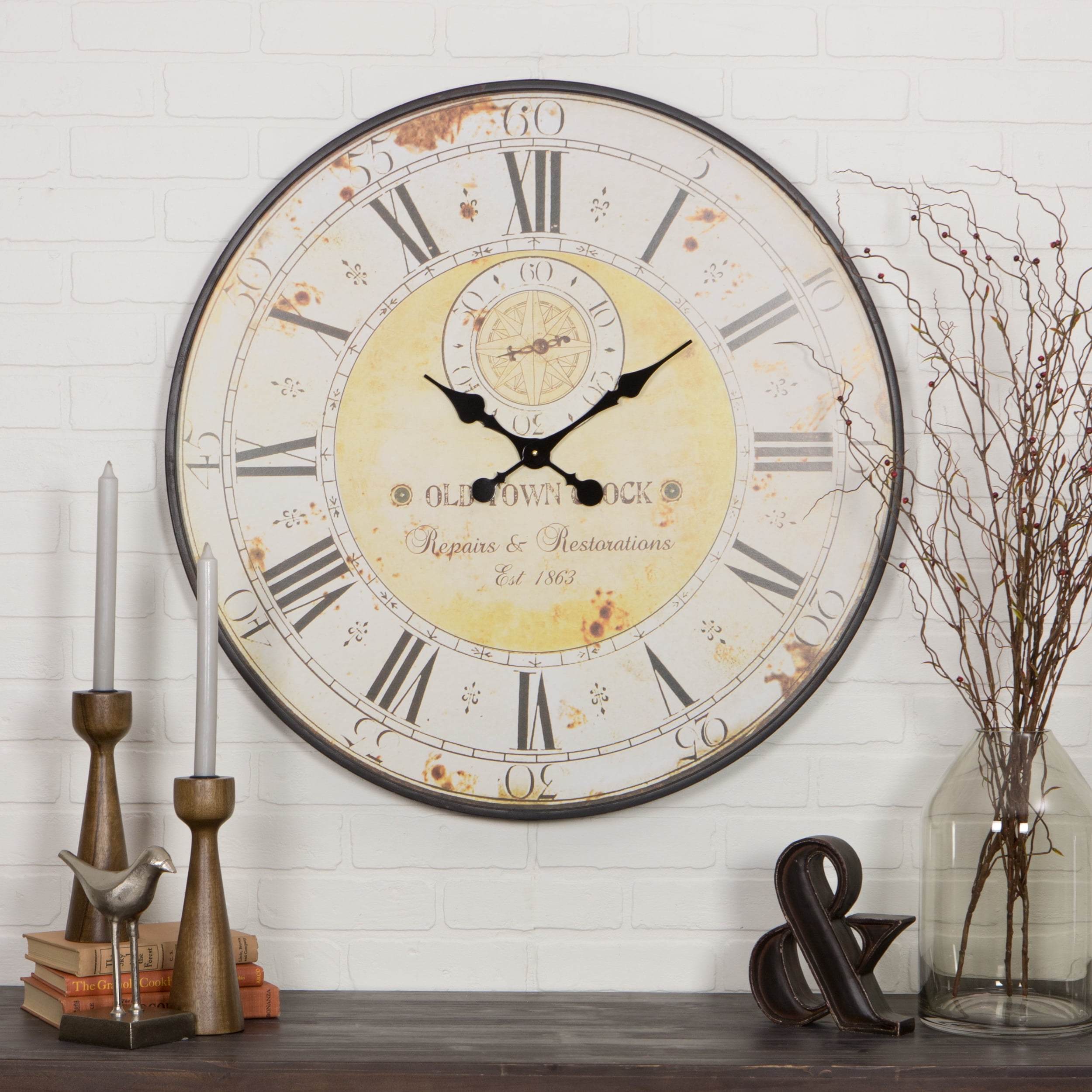 Simona Round Wall Clock - Walmart.com
