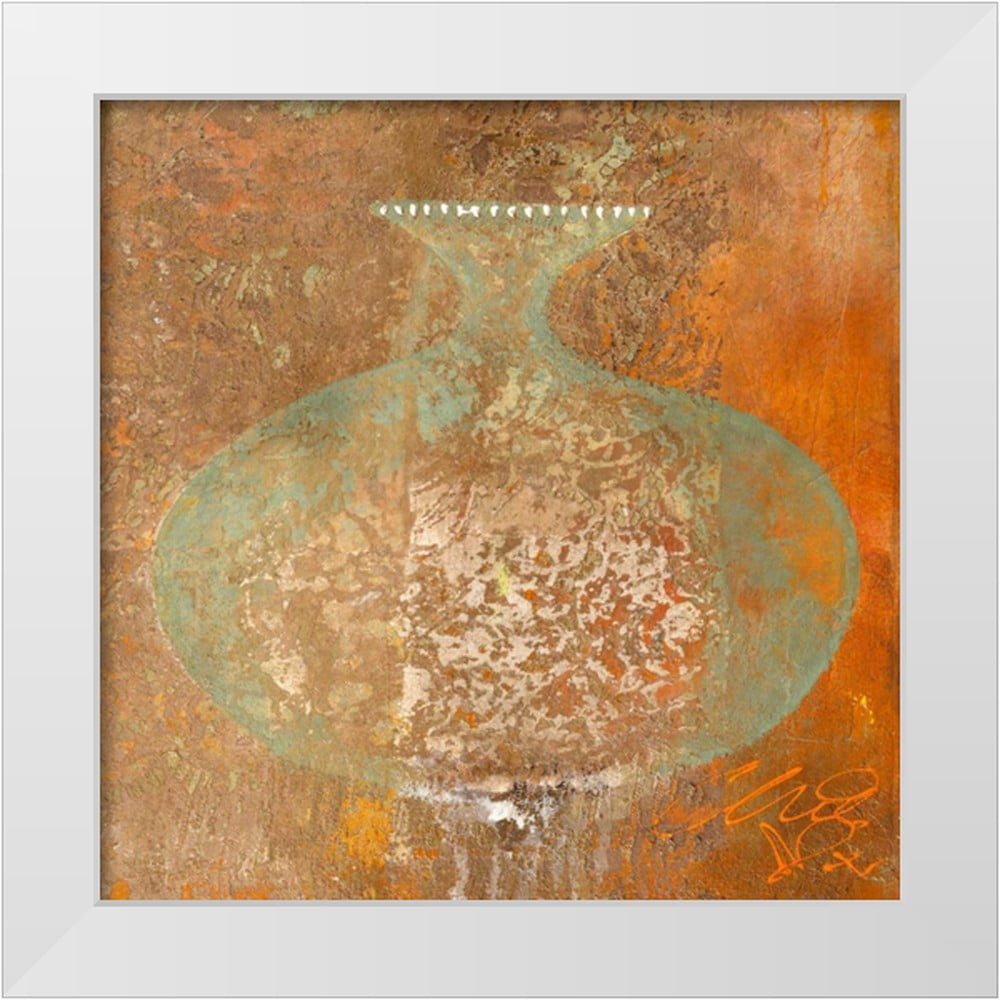 Simoncelli, Charaka 12x12 White Modern Wood Framed Museum Art Print ...