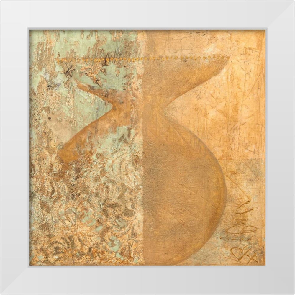 Simoncelli, Charaka 15x15 White Modern Wood Framed Museum Art Print ...