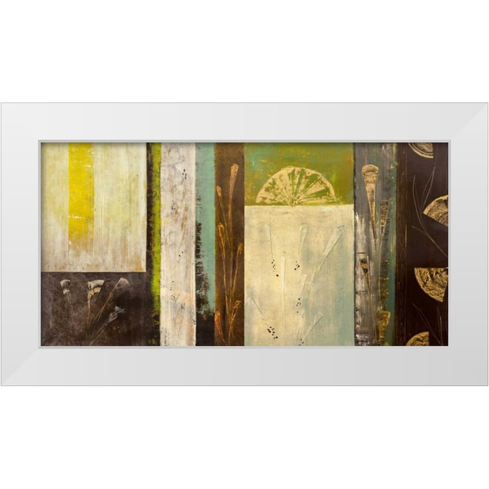 Simoncelli, Charaka 32x18 White Modern Wood Framed Museum Art Print ...