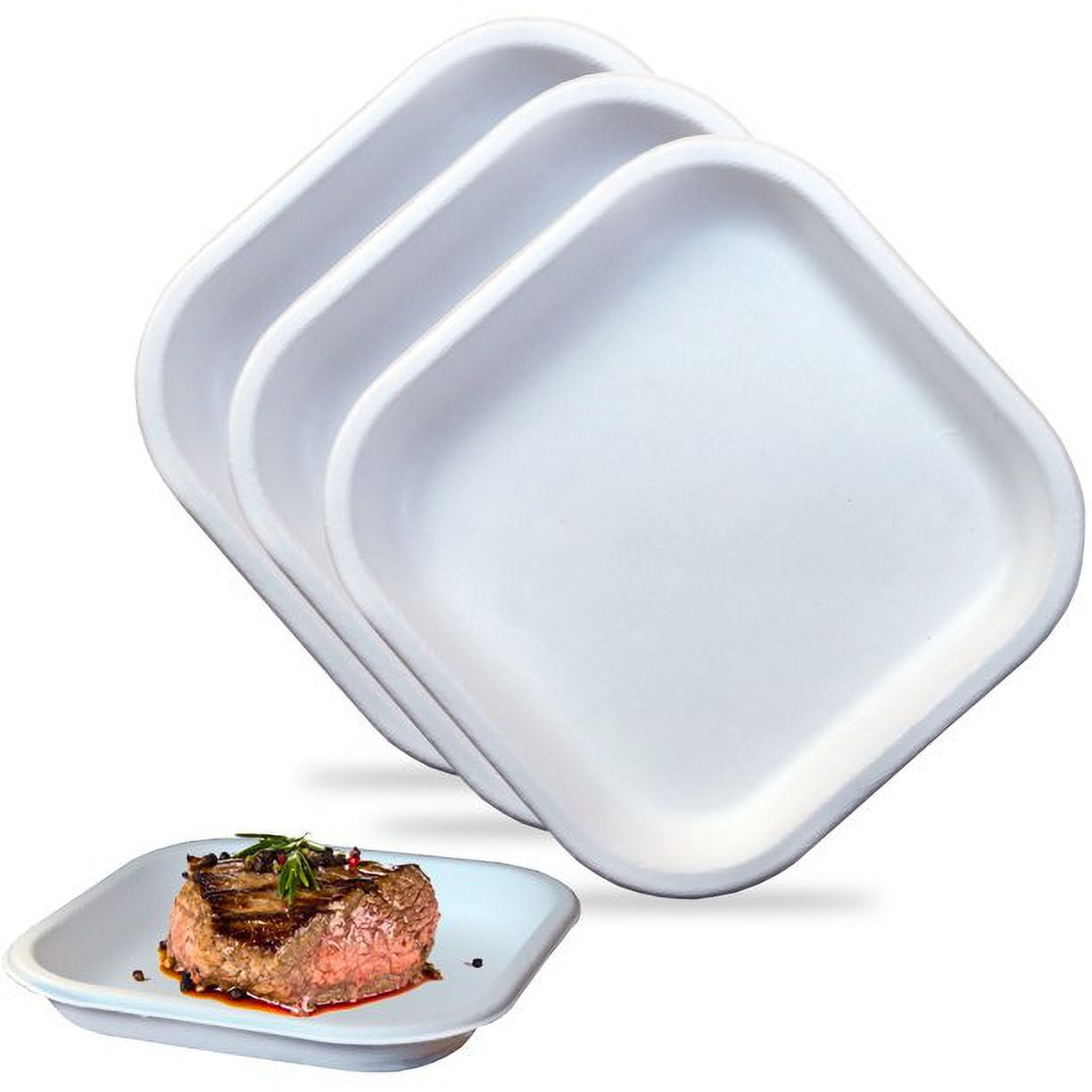 Simond Store - 7 Inch Compostable Square Plates - [Pack of 100] Heavy ...
