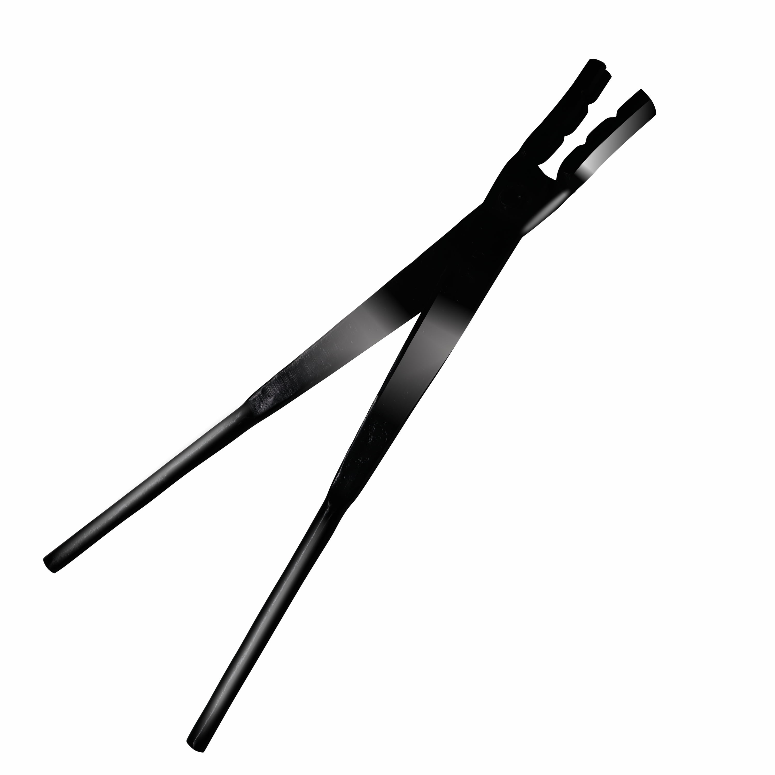 Simond Store Black Steel Hand Forged Wolf Jaw Blacksmith Tongs, 16" L ...