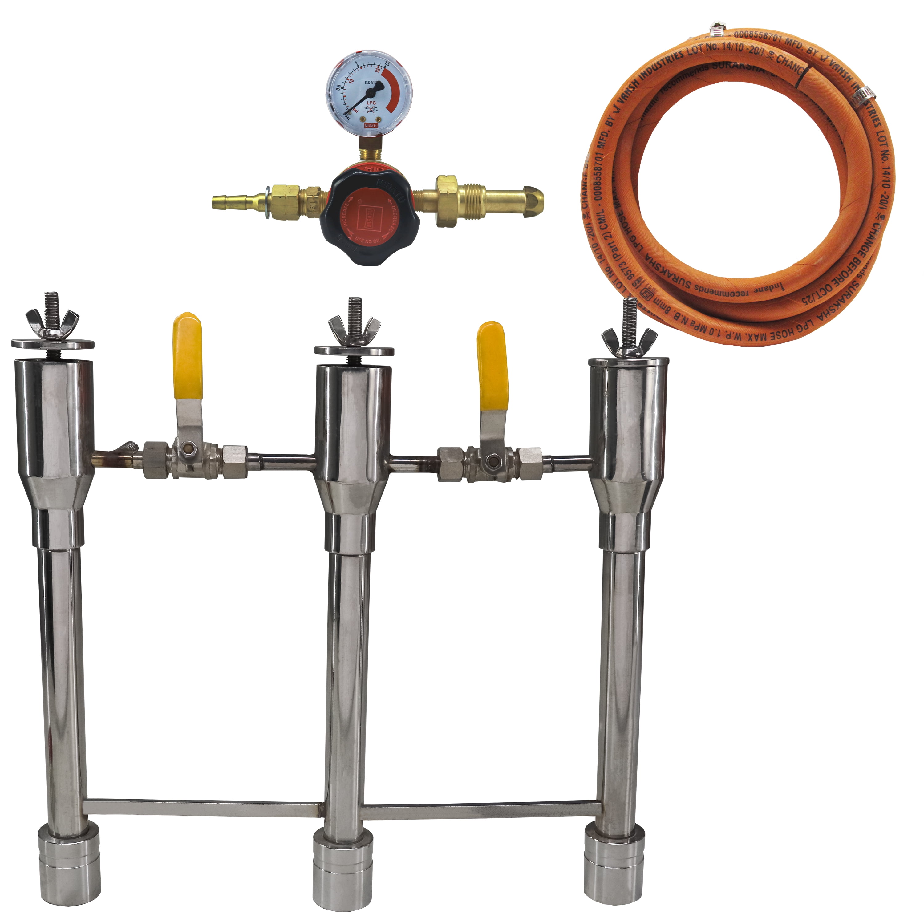 Simond Store Propane Forge Triple Burner (With Valve, Hose & Regulator ...