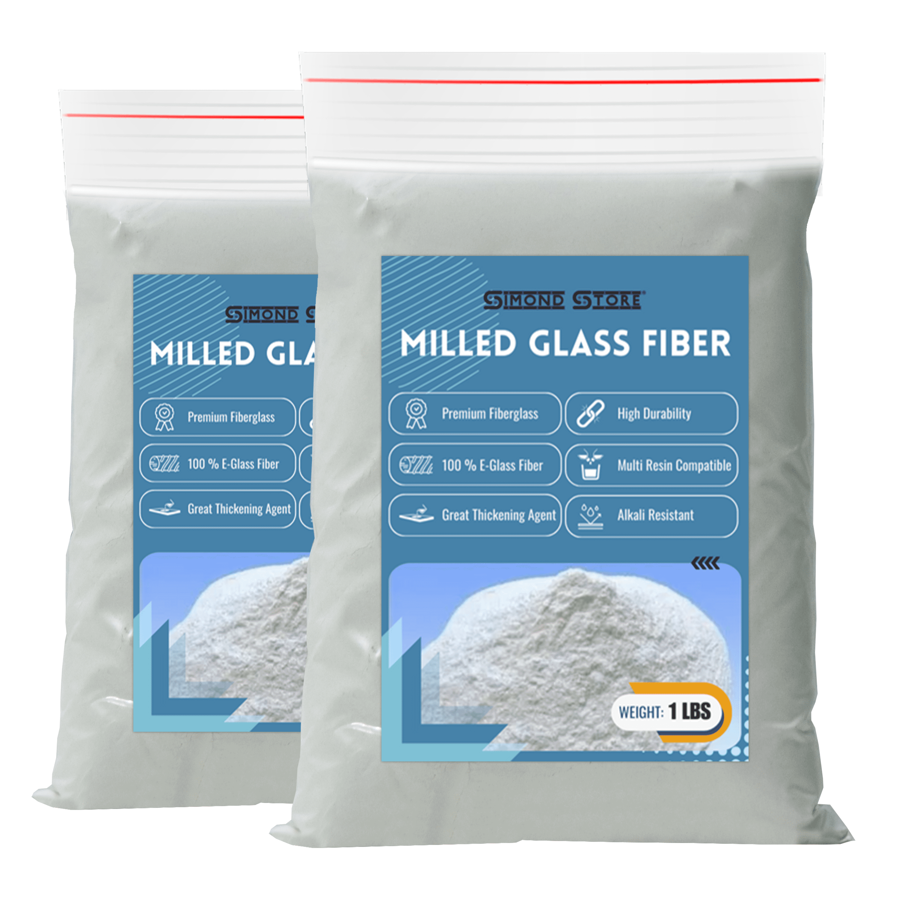 Simond Store White Milled Fiber Glass Raw Material (2 Lbs.) - Walmart.com