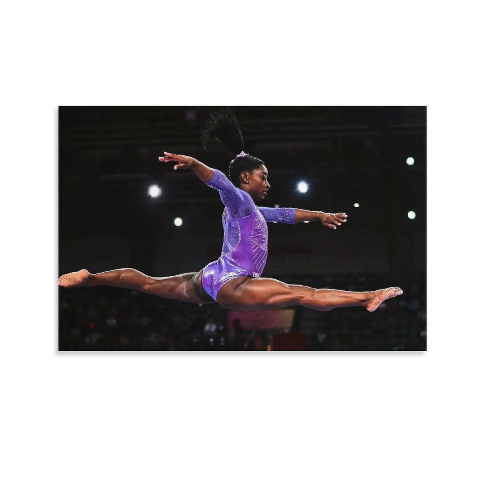 Simone Biles American Gymnastics Poster Athlete Canvas Wall Art Poster ...