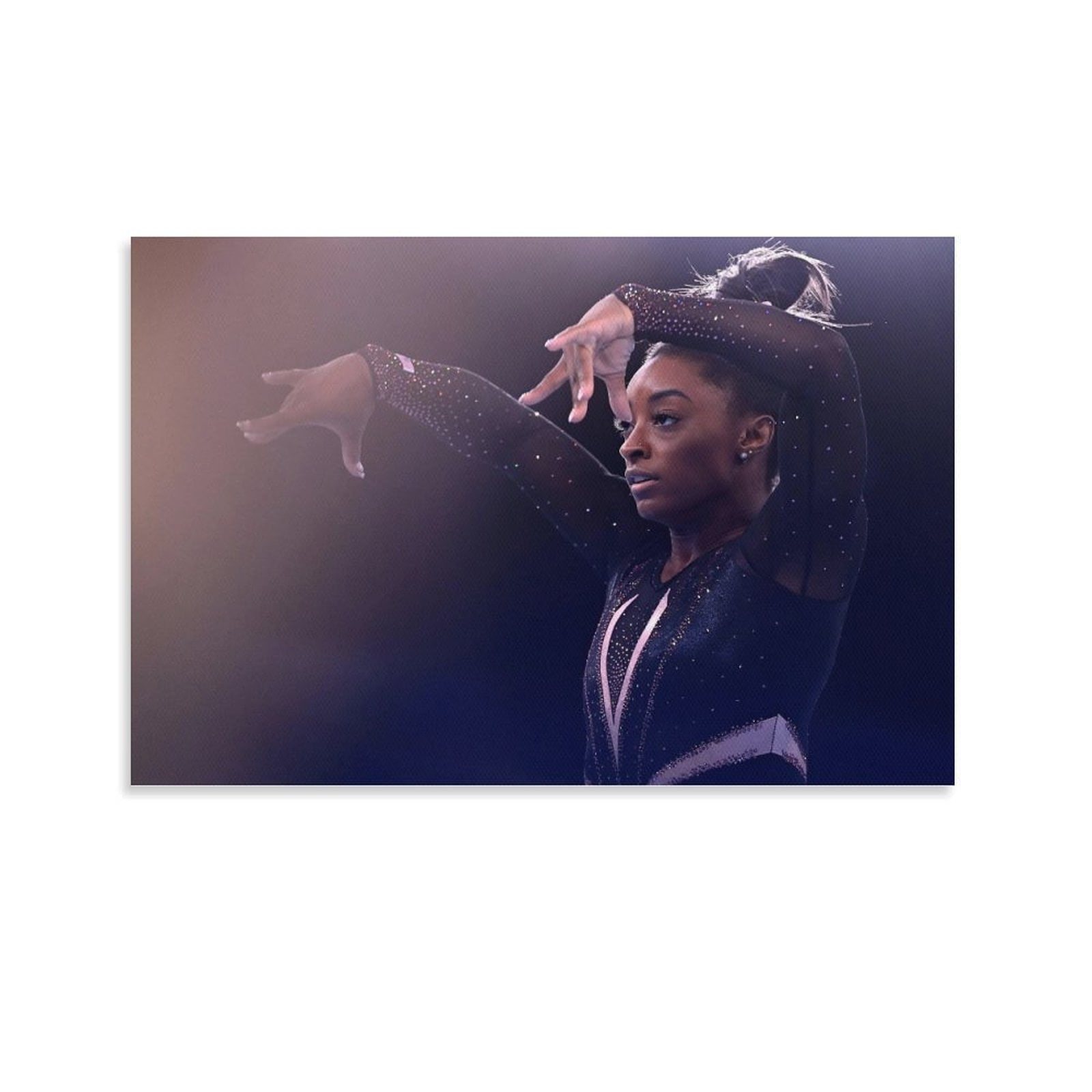 Simone Biles Athlete Poster Gymnastics Canvas Wall Art Poster ...