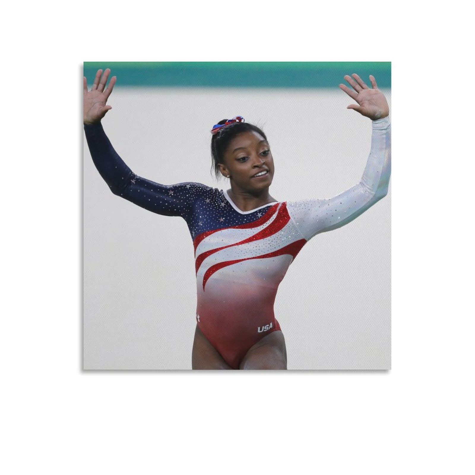 Simone Biles Athlete Poster Painting On Canvas Wall Art Poster Scroll ...