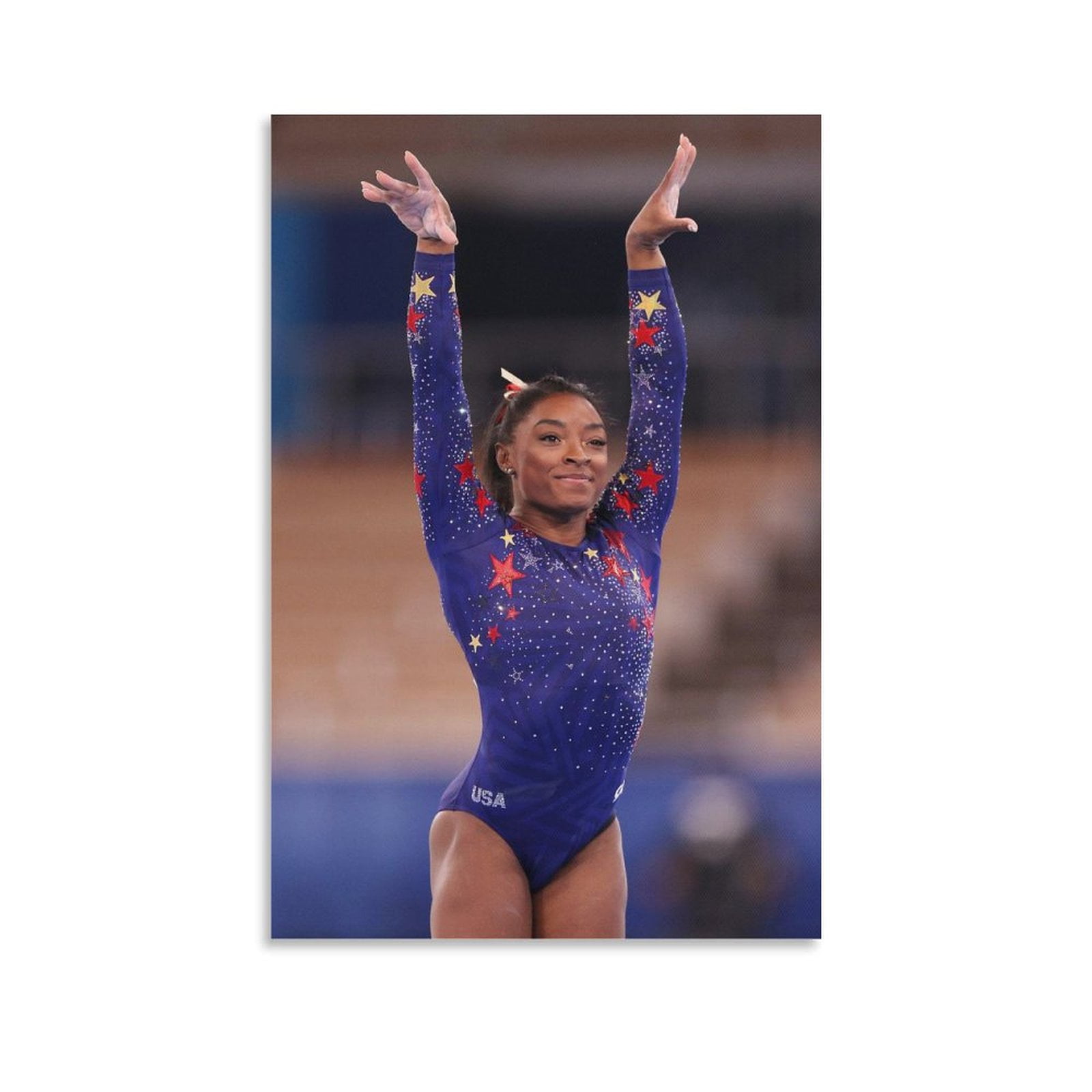 Simone Biles Gymnastics Athlete Poster Posters Wall Art Painting Canvas ...