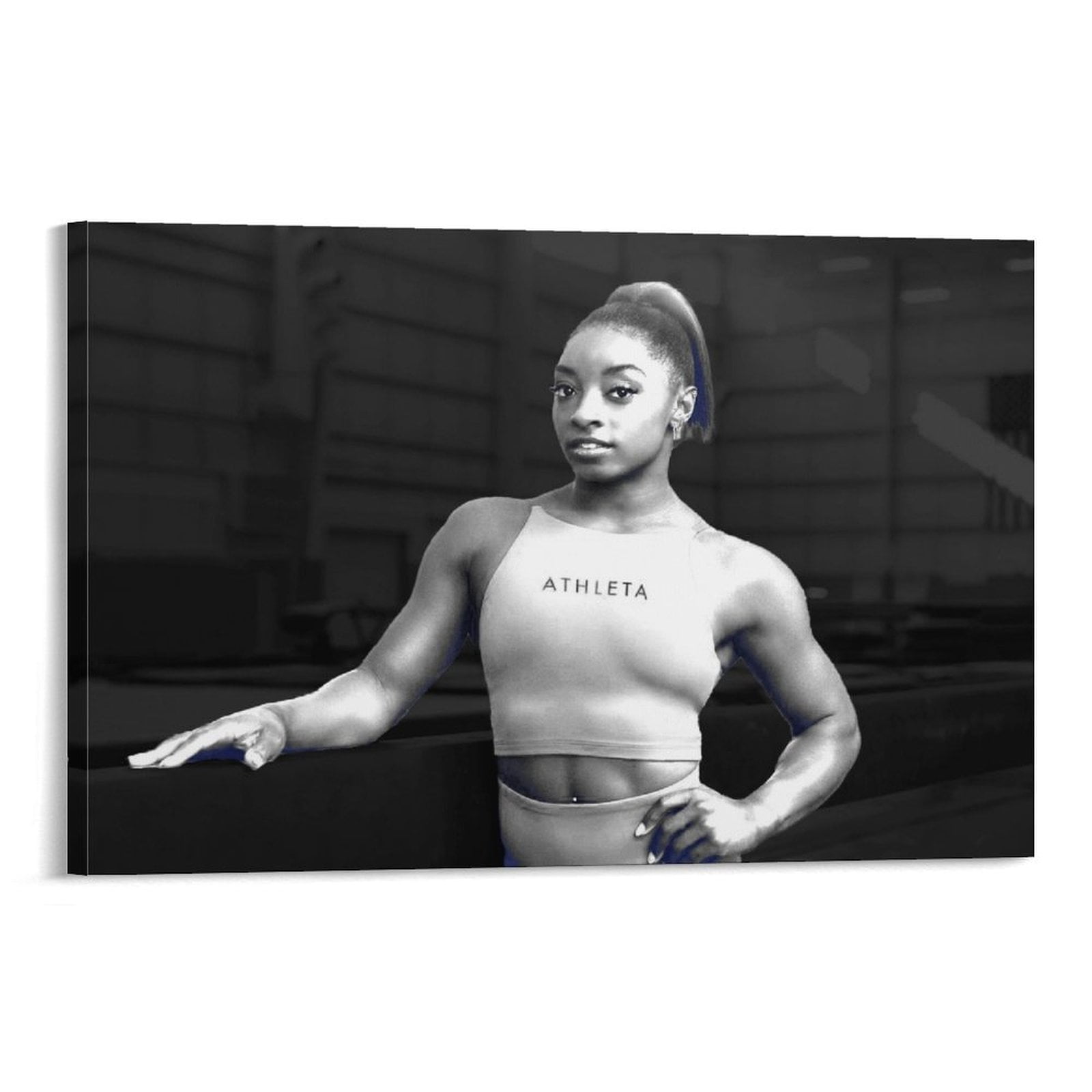 Simone Biles Gymnastics Poster Athlete American Painting On Canvas Wall ...