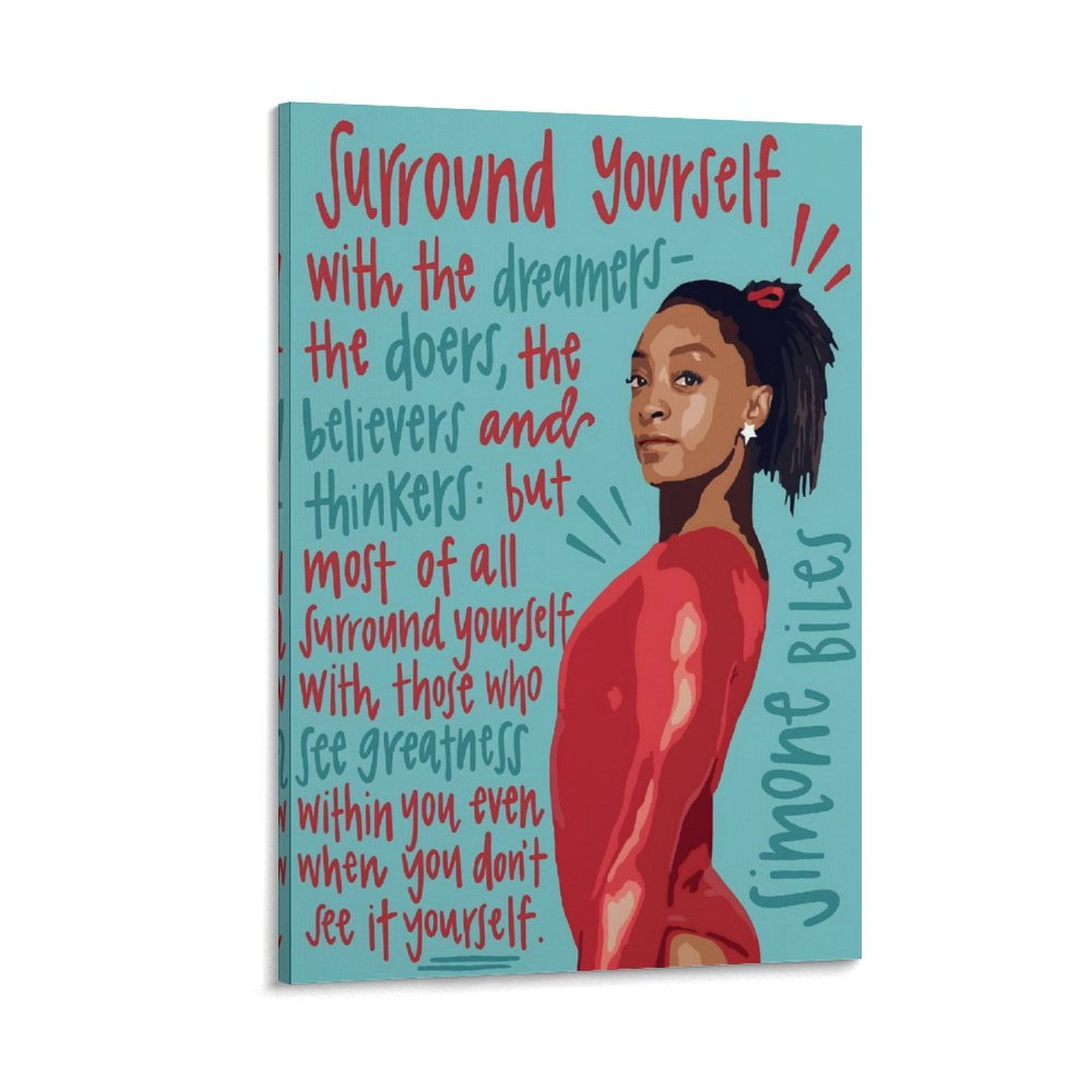 Simone Biles Poster Black Girl Magic USA Gymnastics Girl Power ...