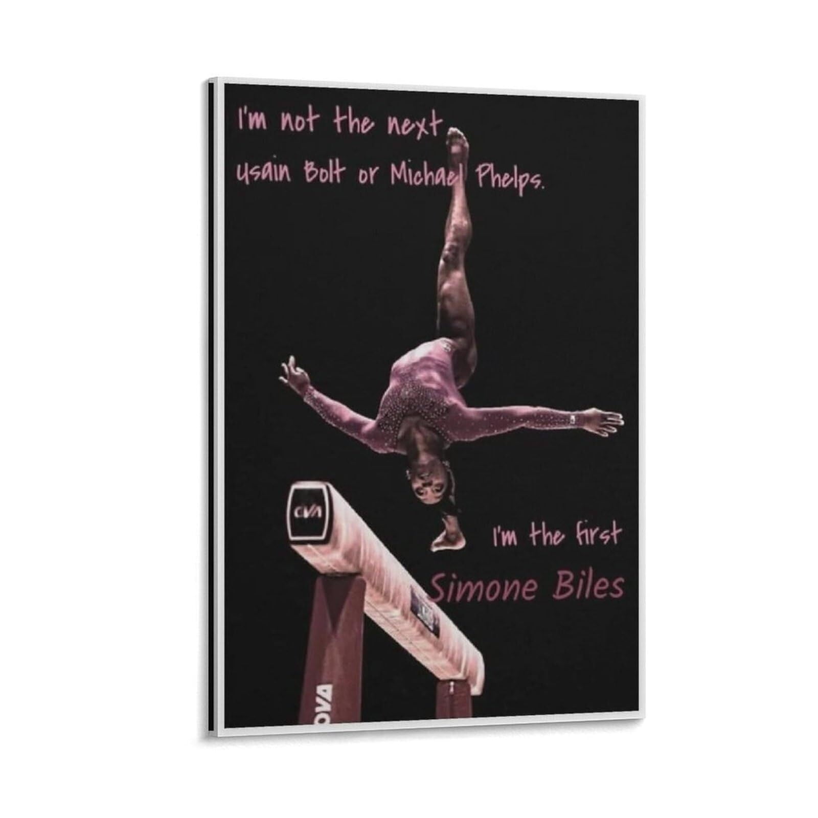 Simone Biles Poster Simone Biles Quotes Poster Posters Art Print Wall ...