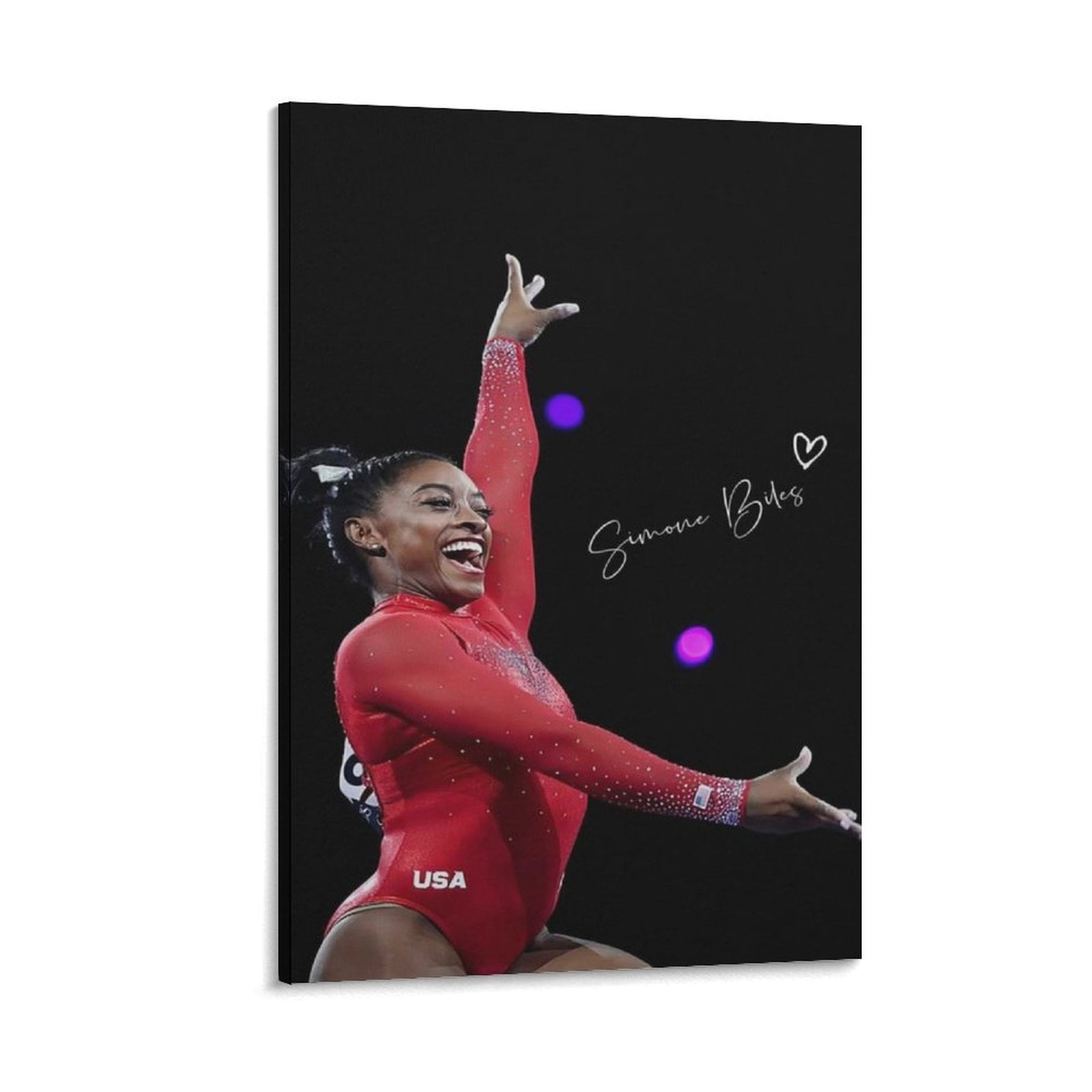 Simone Biles Sports Canvas Poster Poster Cool Artworks Painting Wall ...