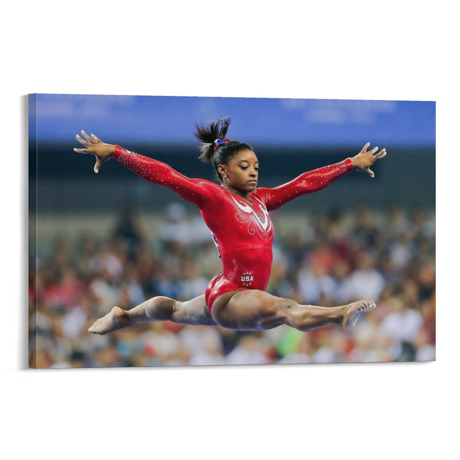 Simone Biles Sports Celebrity USA Gymnastics Athlete Poster Painting On ...