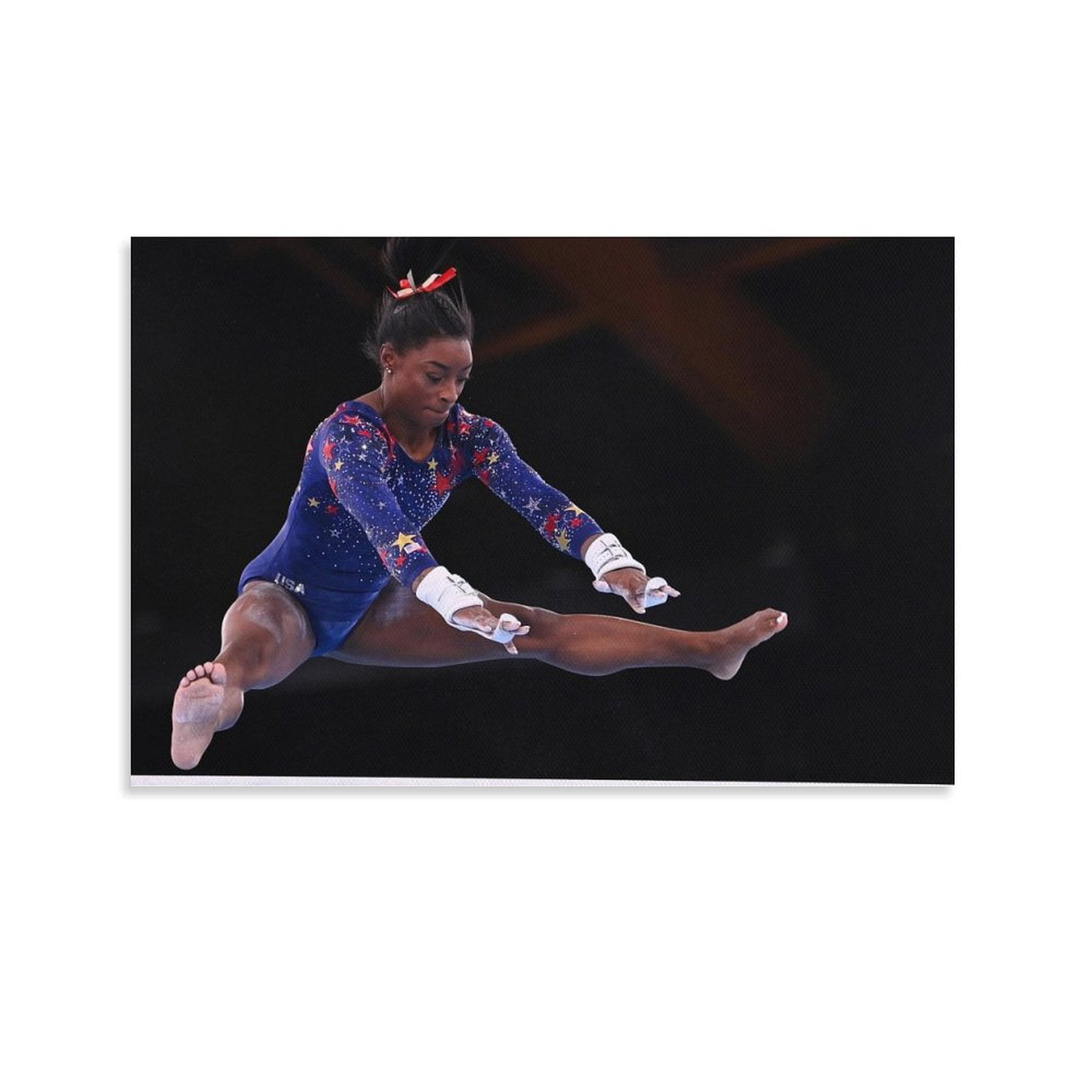 Simone Biles Sports Gymnastics Poster Athlete Wall Art Poster Scroll ...