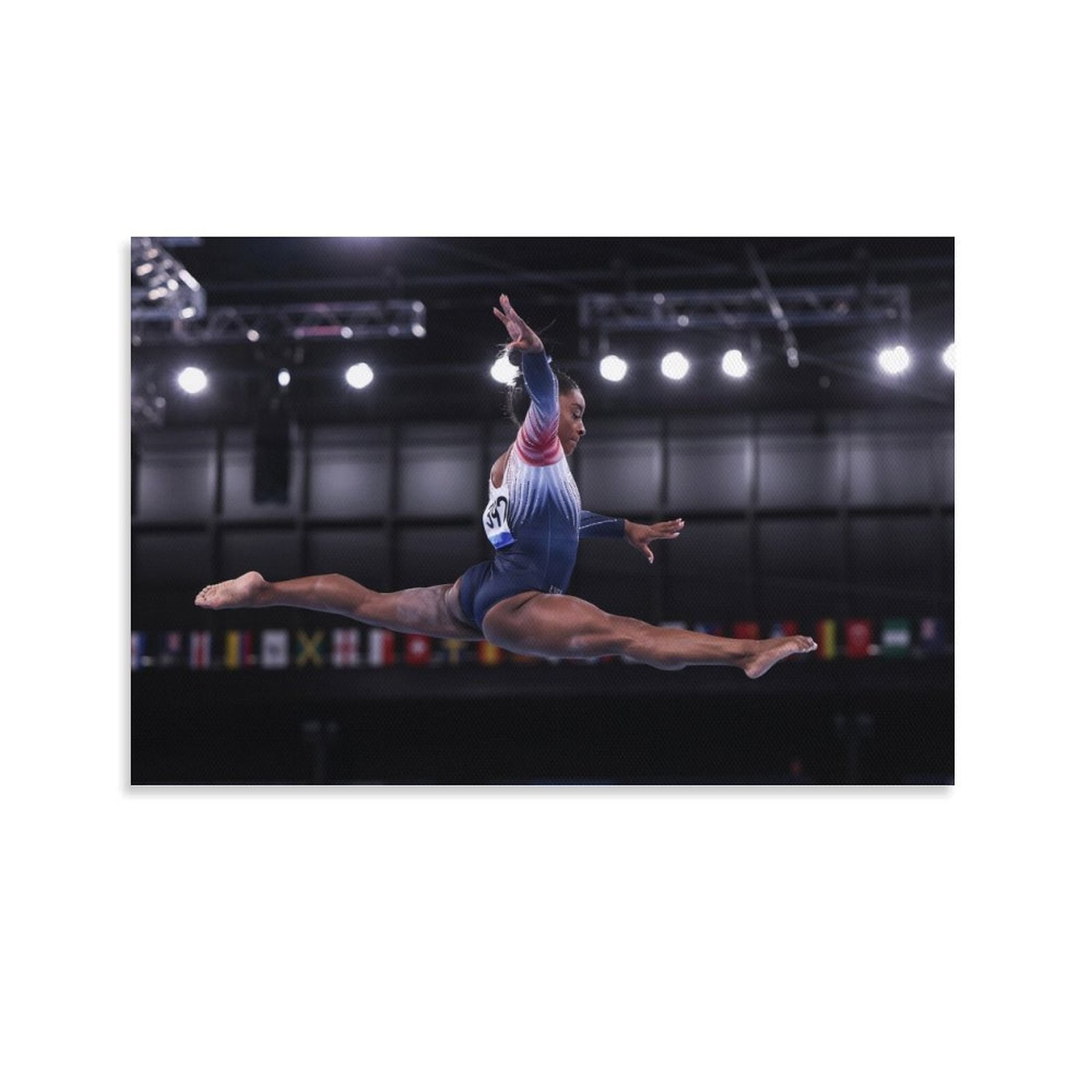 Simone Biles Sports USA Gymnastics Athlete Poster Canvas Art Poster and ...