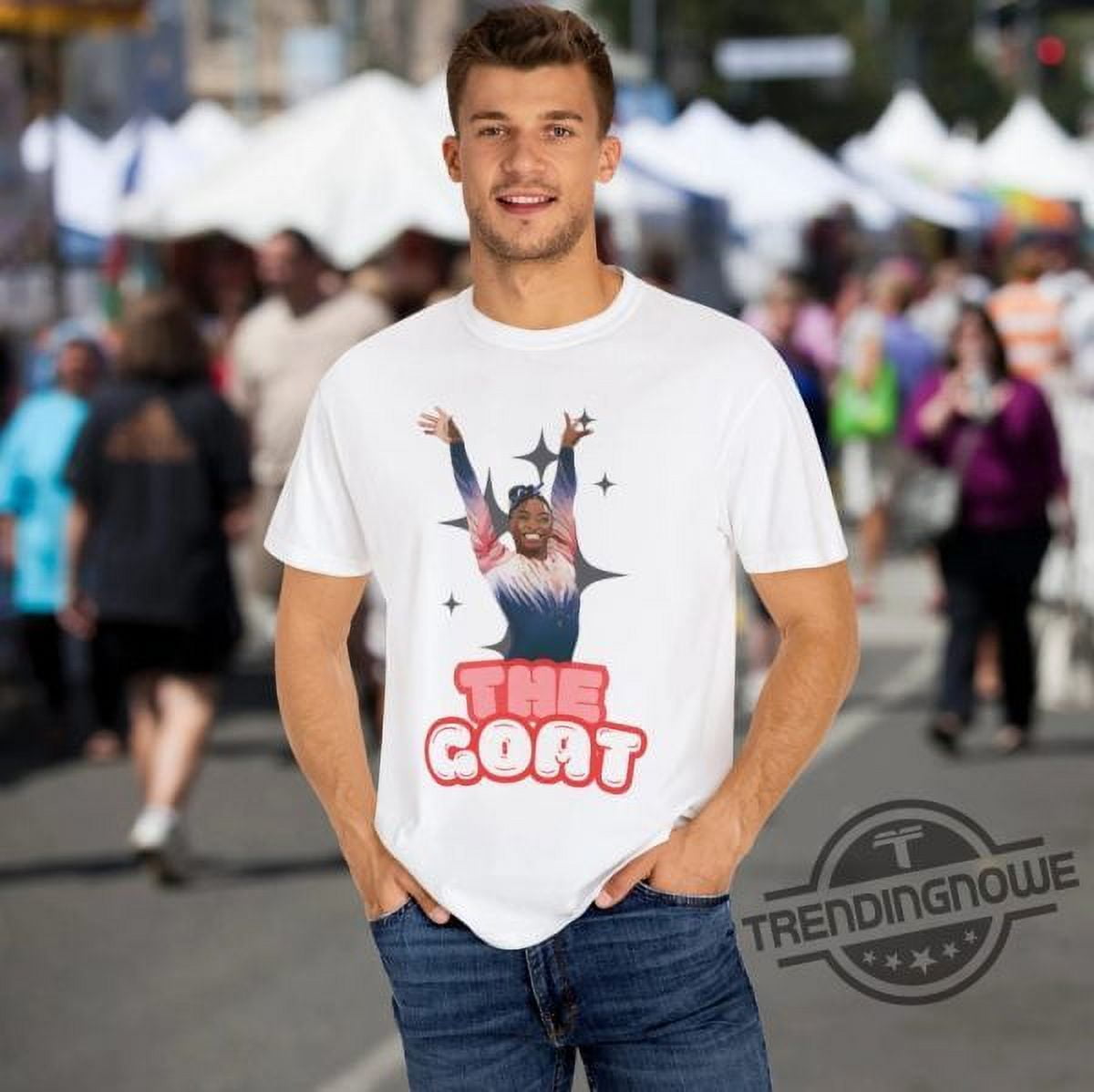 Simone Biles T Shirt Gymnastics Tshirt The Goat Team Usa Gymnastics Tee ...