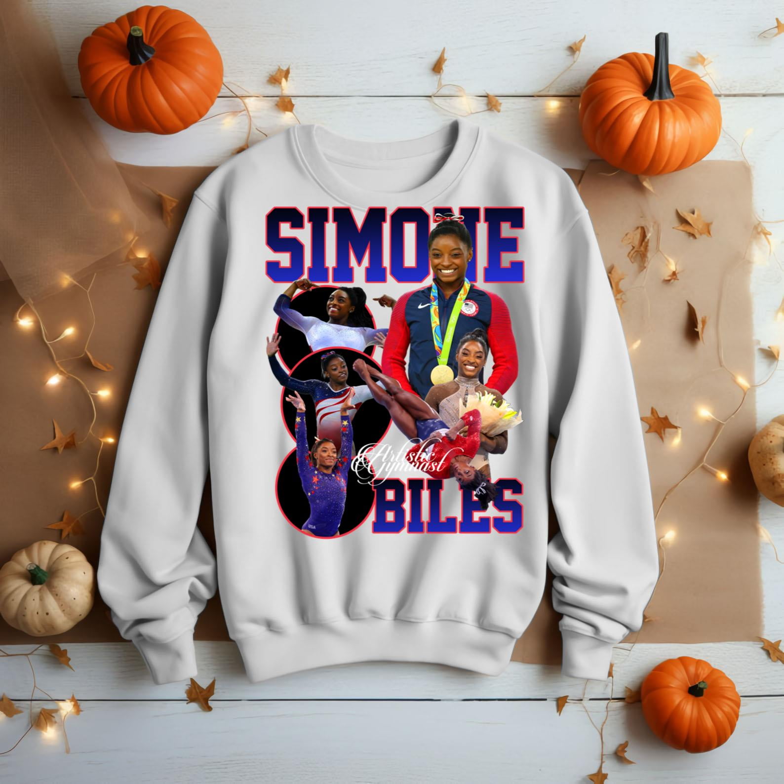 Simone Biles T-shirt Gymnast Atlet Merchandise Bootleg Vintage Classic ...