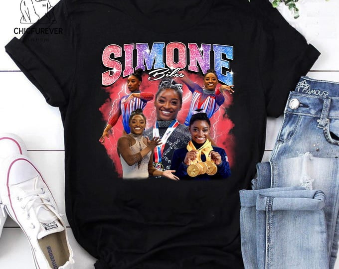 Simone Biles Vintage Tee, Simone Biles Lover Tee, Simone Biles ...