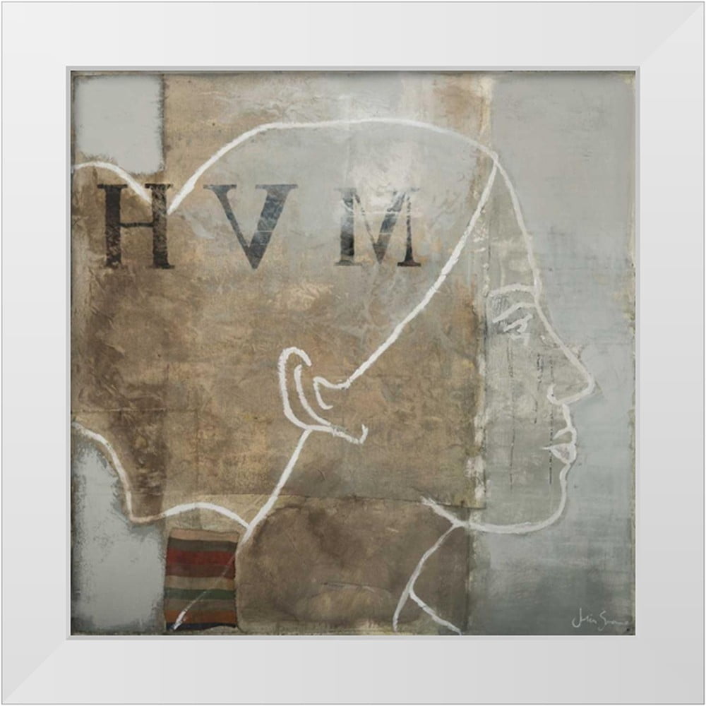 Simonis, Julia 20x20 White Modern Wood Framed Museum Art Print Titled ...