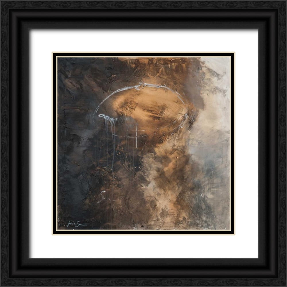 Simonis, Julia 26x26 Black Ornate Wood Framed with Double Matting ...