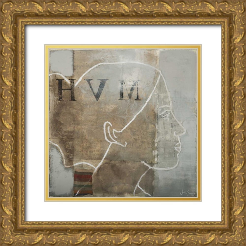 Simonis, Julia 26x26 Gold Ornate Wood Framed with Double Matting Museum ...