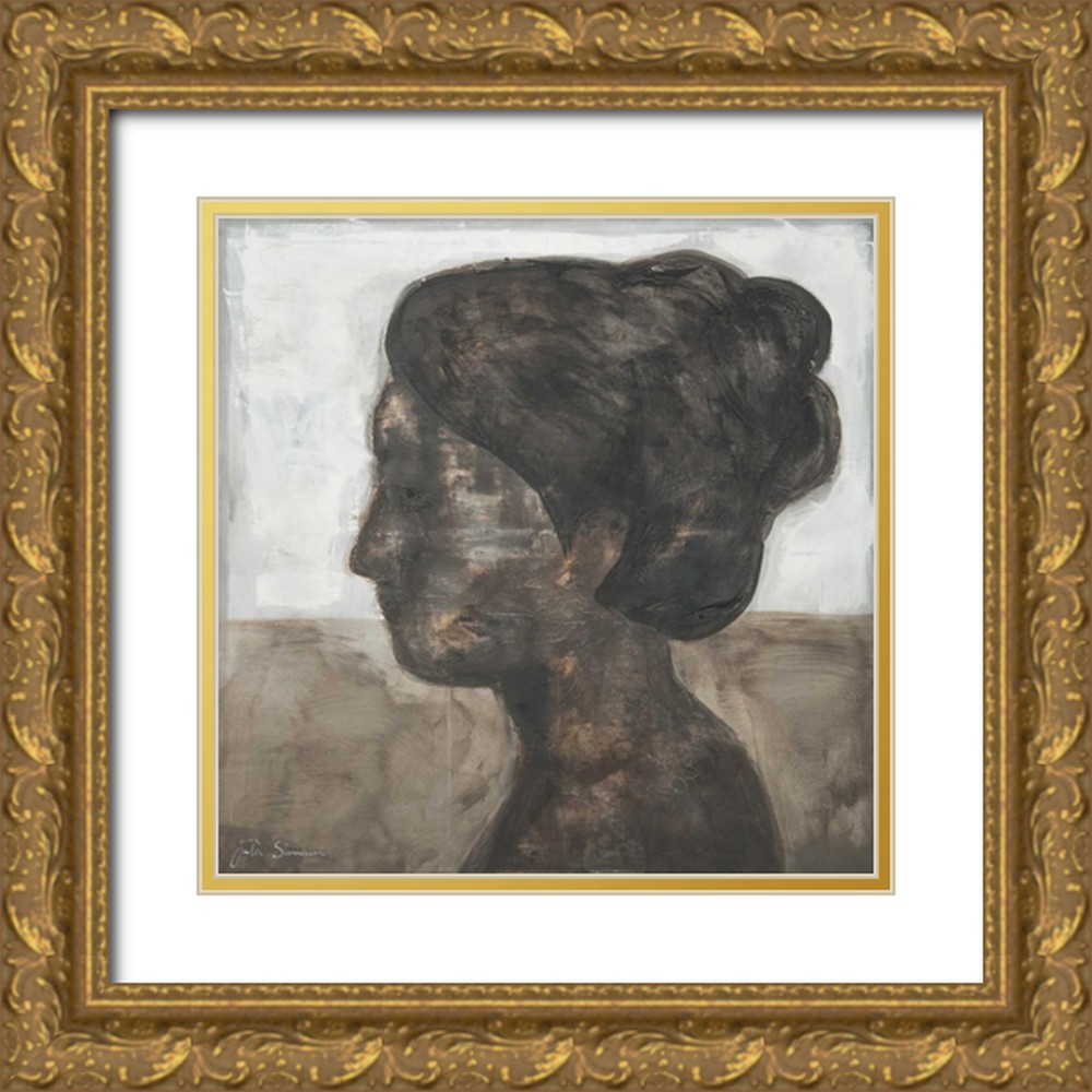 Simonis, Julia 26x26 Gold Ornate Wood Framed with Double Matting Museum ...
