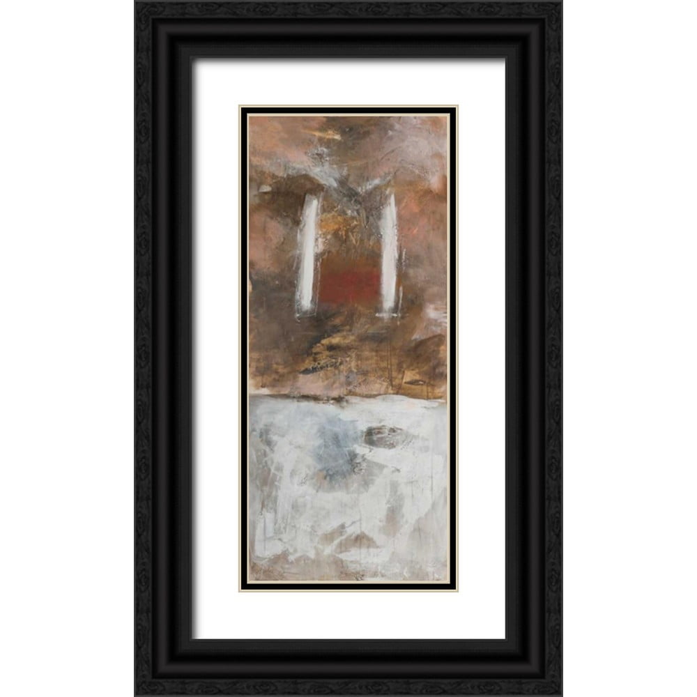 Simonis, Julia 8x14 Black Ornate Wood Framed with Double Matting Museum ...