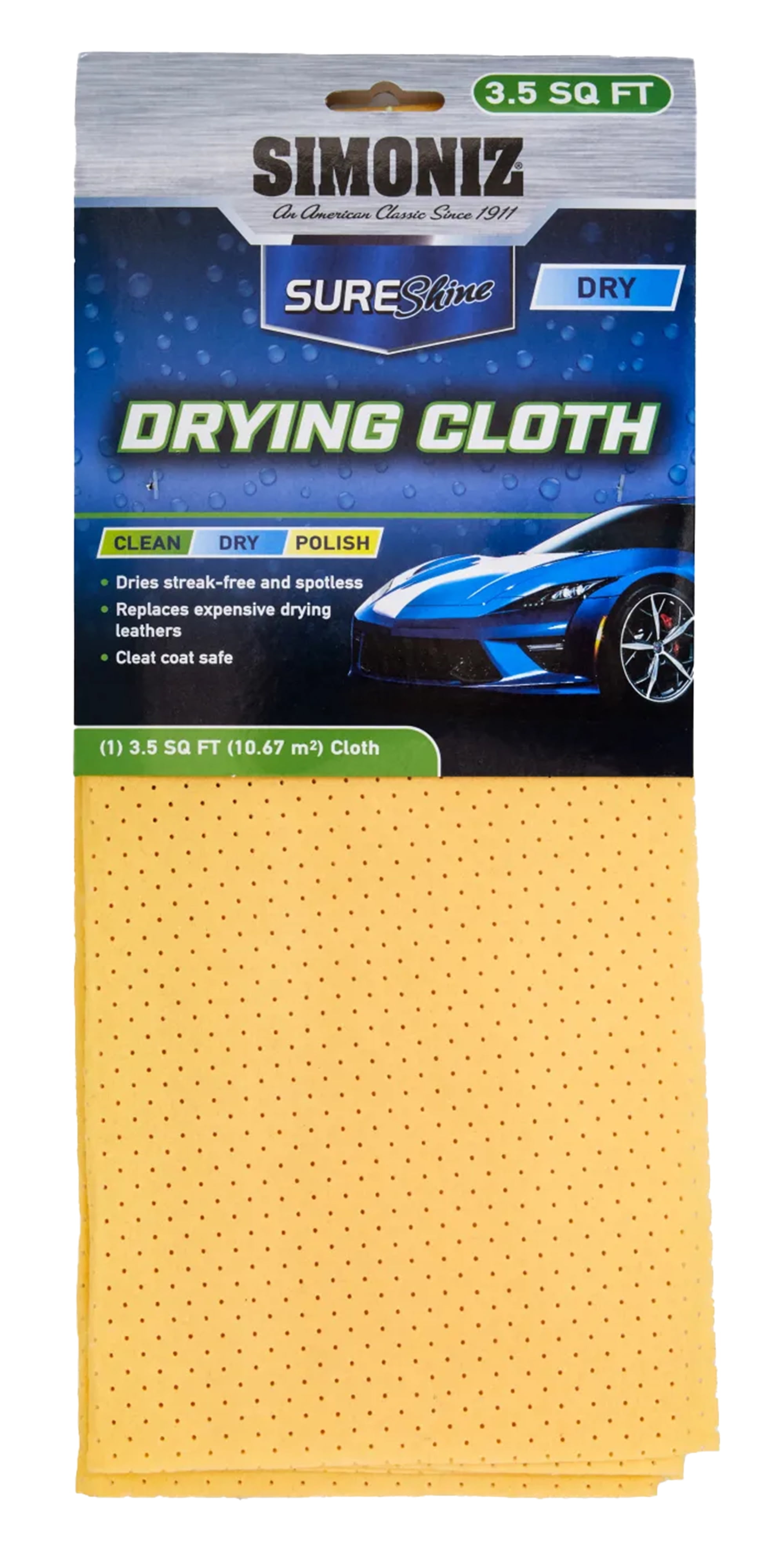 Simoniz Car Drying Cloth: Premium Absorbent Towel for Effortless Car ...